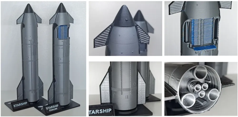 Starship V2 来自 电容电阻分不清 Anxiety MakerWorld：免费下载 3D 模型