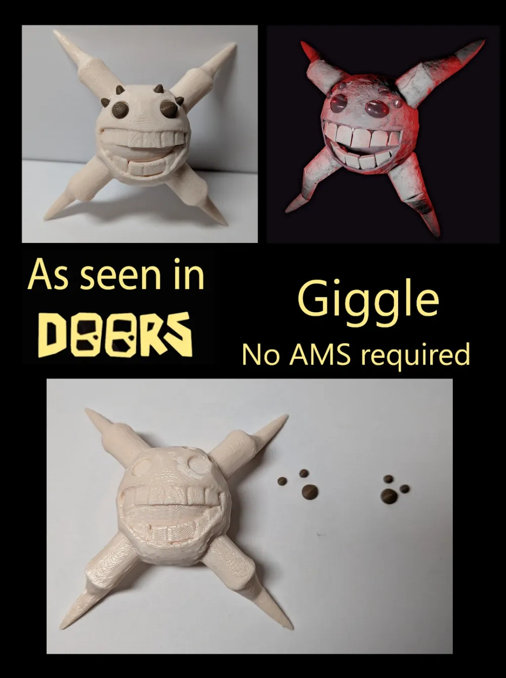 来自游戏《Doors》（Roblox）的Giggle 来自 Together 3D - MakerWorld