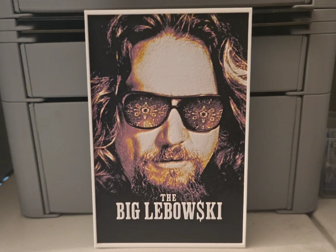 The Big Lebowski Movie Poster - Huefroge Art 来自 Lumpy3D - MakerWorld