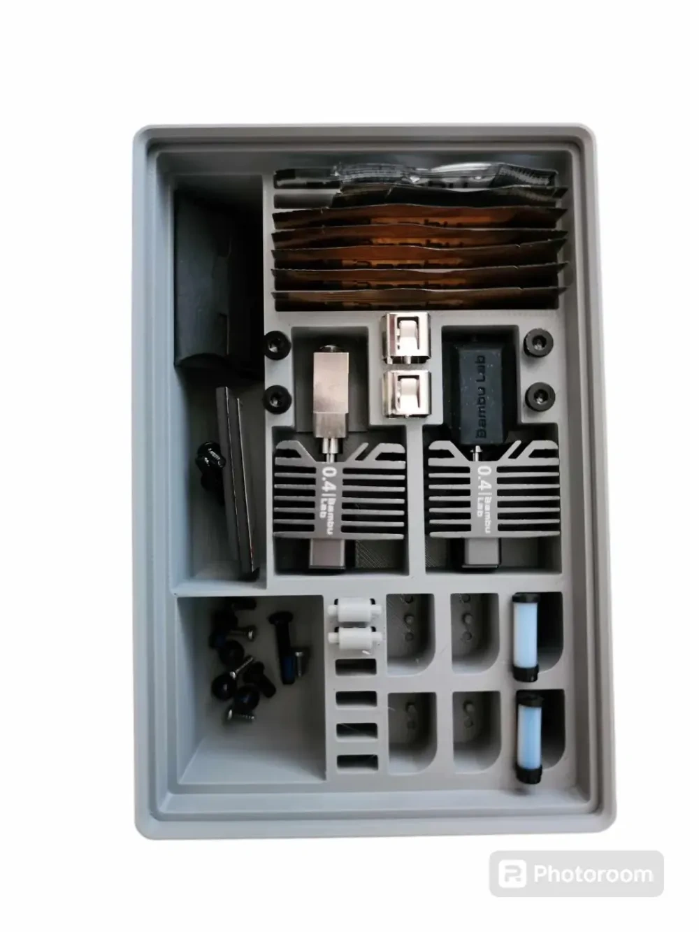 Gridfinity Bambu X1C/P1S 热端和工具收纳盒 - 免费 3D 打印模型 - MakerWorld