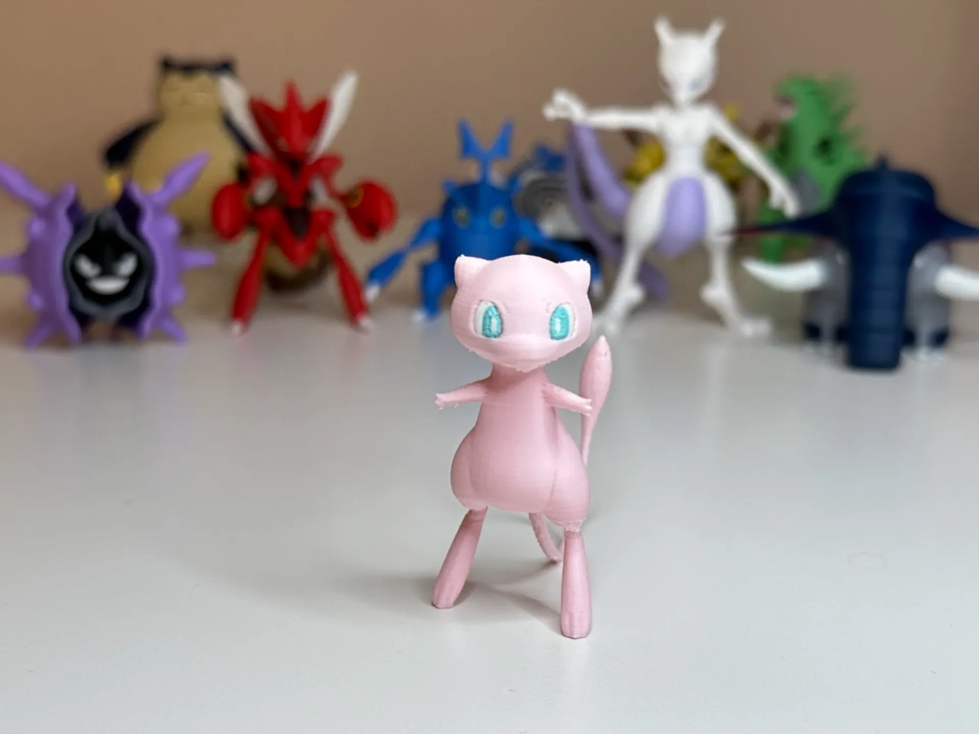 Mew Pokemon 3 Colors 51mm tall Freestanding 来自 LCFigure - MakerWorld