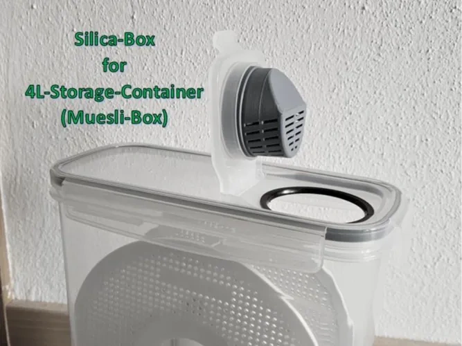 Silica-Box for 4L-Storage-Container (Muesli-Box) 来自 raphineuMakerWorld ...