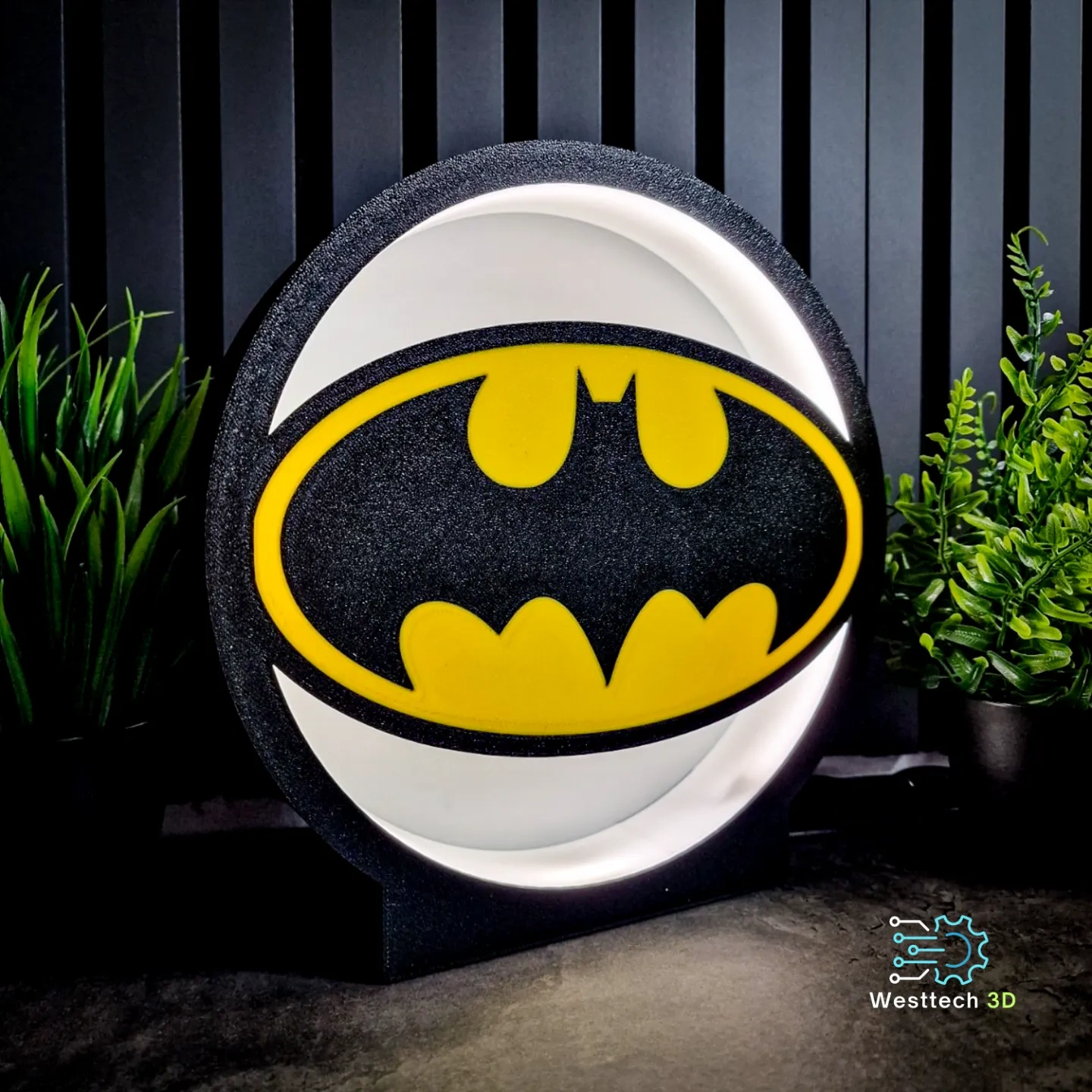 蝙蝠侠LED灯 来自 Westtech 3DMakerWorld：免费下载 3D 模型