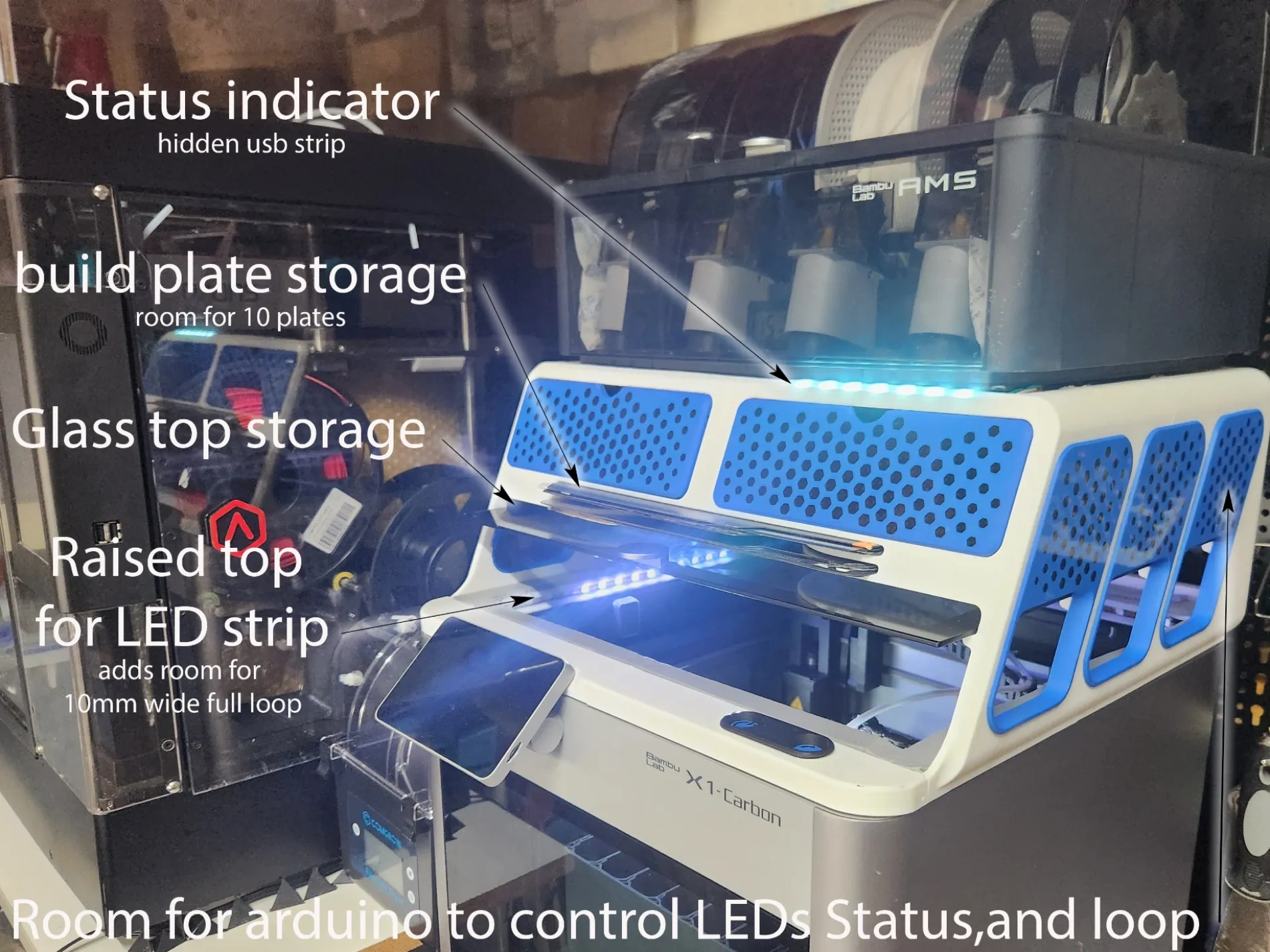 AMS增高架R2抽屉、板和灯 二次创作 - 来自 Robert ONeill - MakerWorld