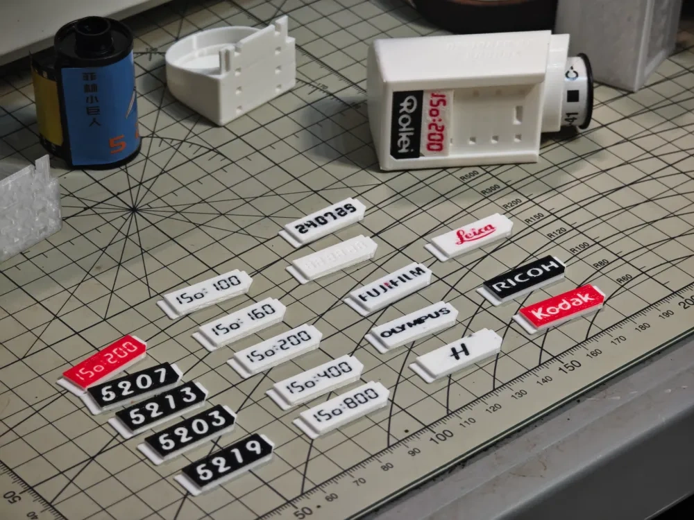 135/120 FILM BOX WITH TAGS|135/120 胶卷储藏盒 来自 Buddha MakerWorld：免费下载 3D 模型