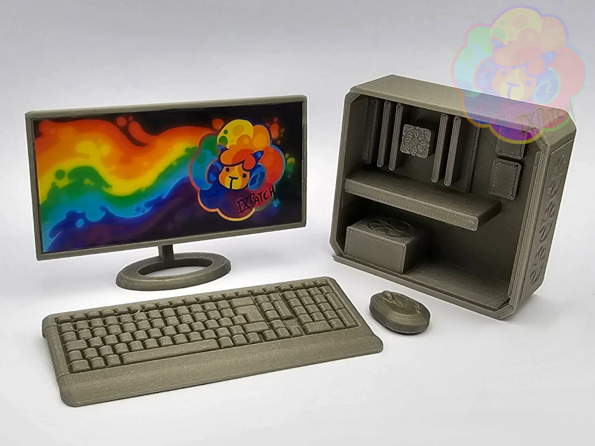 Tiny PC with Sliding Side Panel and Peripherals 来自 IXPatch - MakerWorld