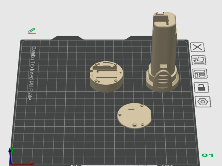 松下ez7410电池 21700版 带电量显示 来自 user_2211313984 MakerWorld：免费下载 3D 模型