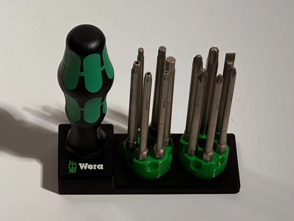 Wera 维拉KK62螺丝刀套装 批头收纳架 813R 816R螺丝刀收纳 来自 NEED TOOLS MakerWorld：免费下载 3D 模型