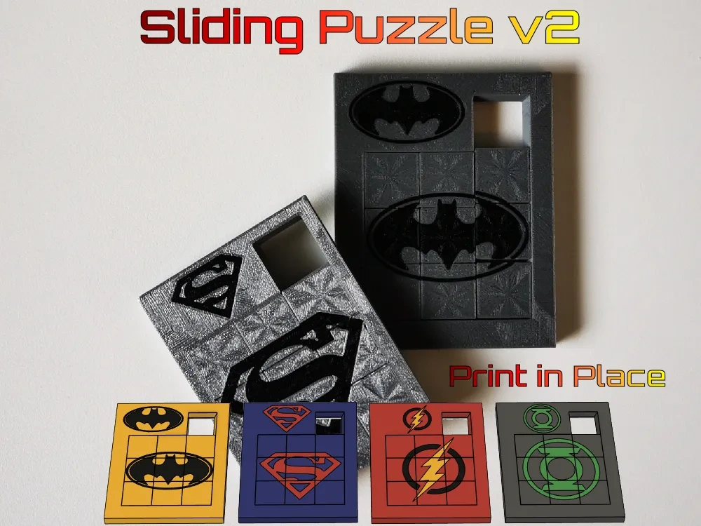 DC Slide Puzzles 来自 CyBearCrafts - MakerWorld