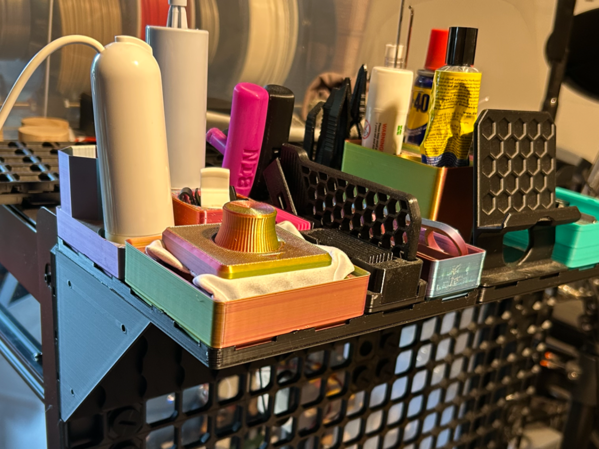用于OpenGrid Multiconnect的4x4 Gridfinity置物架 - 免费 3D 打印模型 - MakerWorld