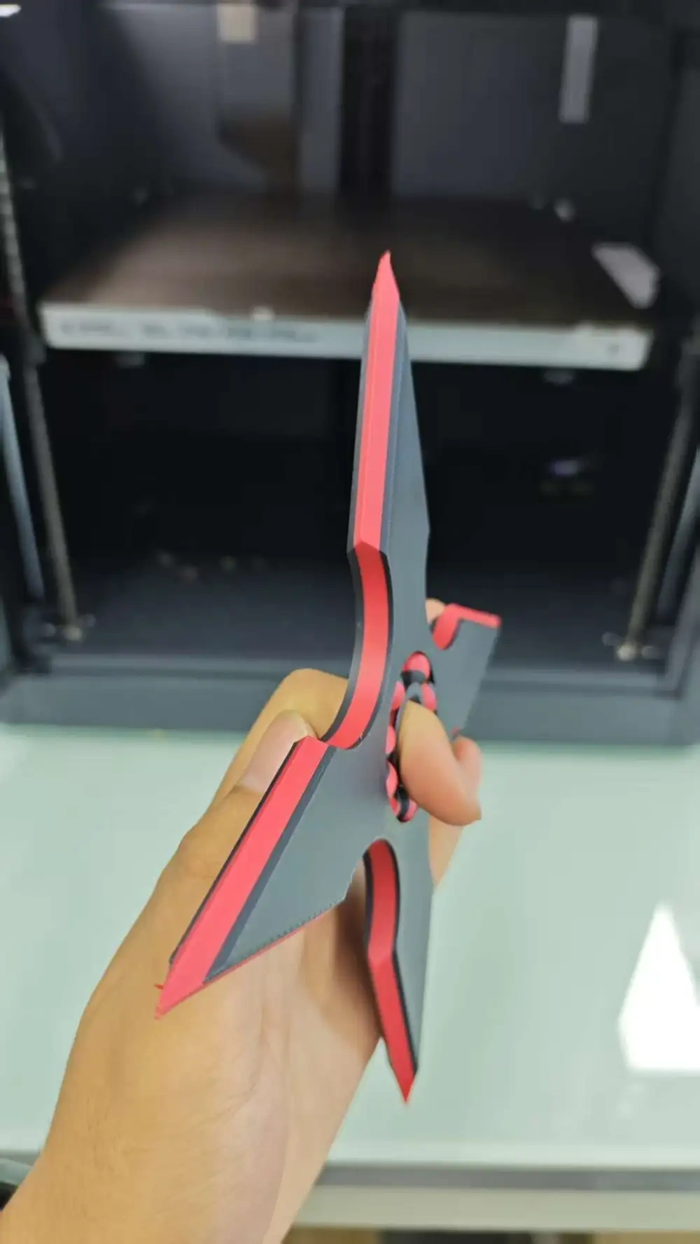 赛博手里剑四尖刀轴承旋转飞镖（可以拆快递拆快递）玩具 来自 12123 MakerWorld：免费下载 3D 模型