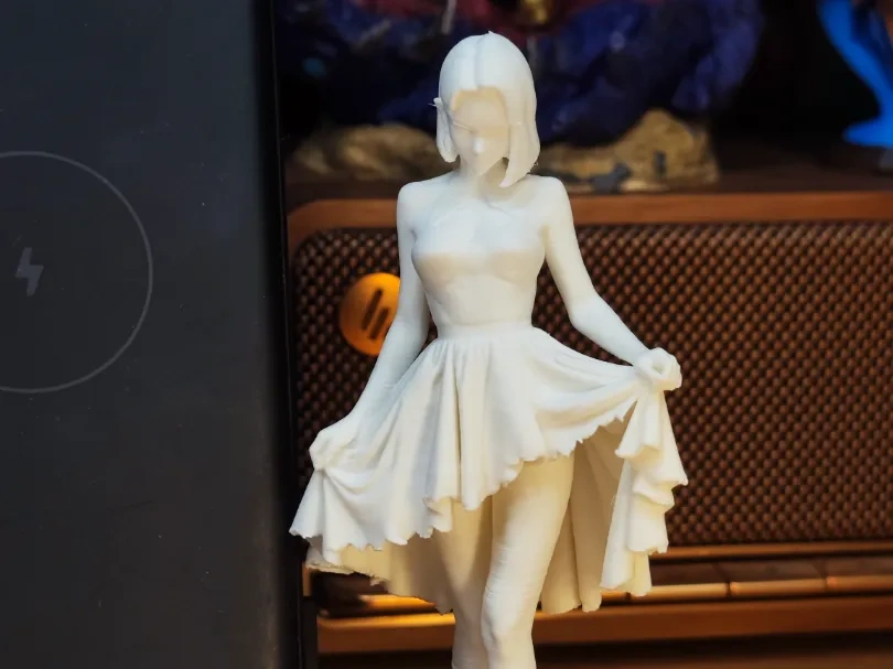 人造人18号连衣裙款白膜 - 免费 3D 打印模型 - MakerWorld