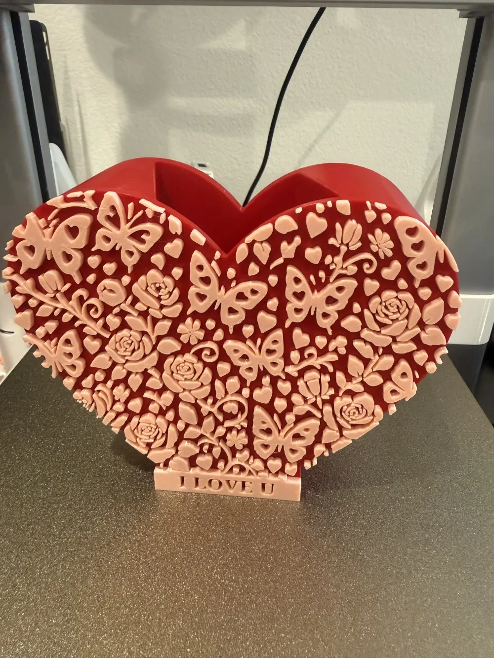 情人节 BBW 蝴蝶，心形 & 玫瑰 - 免费 3D 打印模型 - MakerWorld