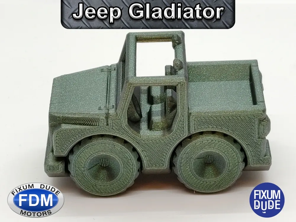 Fixum Dude Motors PiP Jeep Gladiator - 免费 3D 打印模型 - MakerWorld