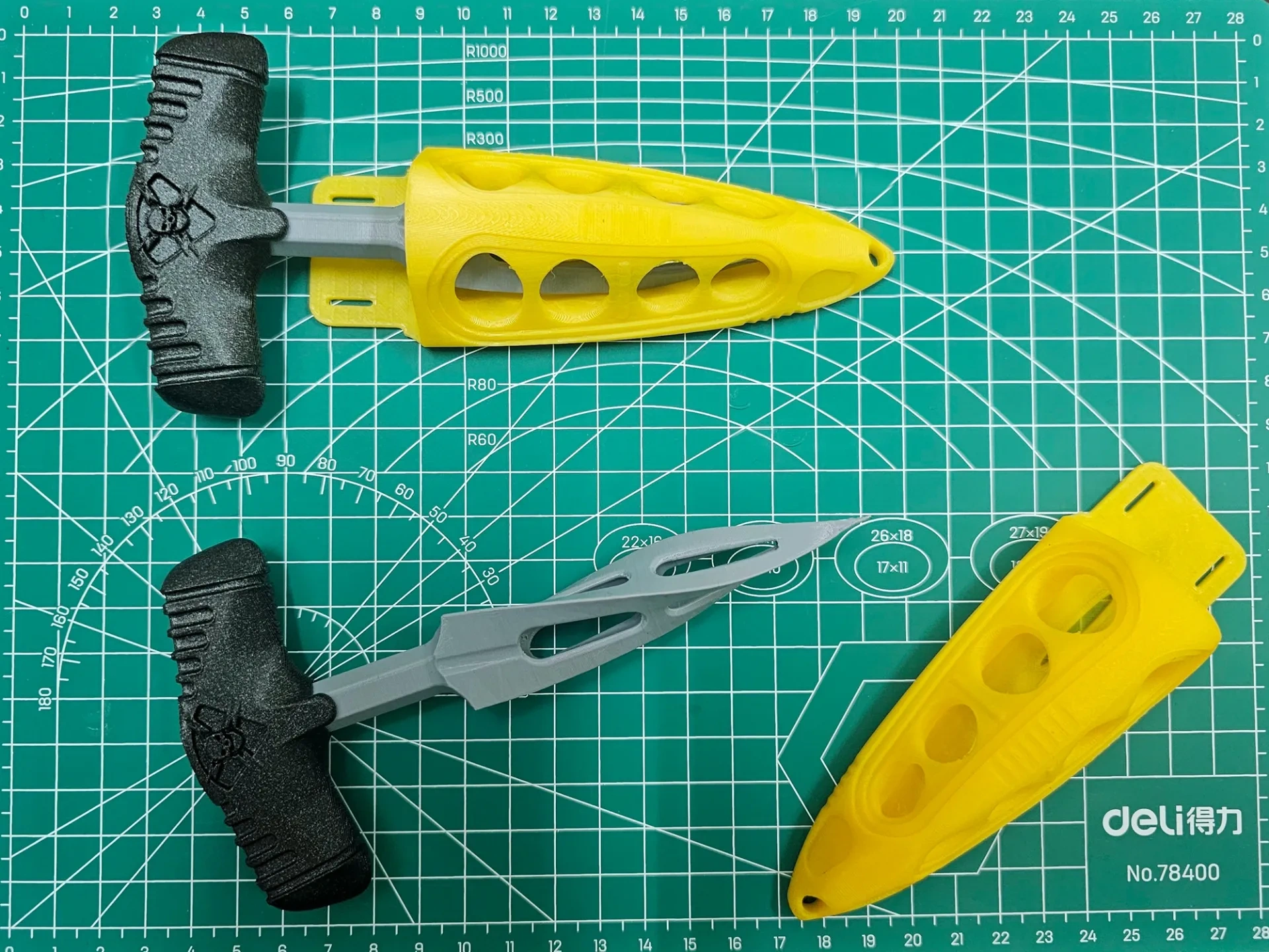 M48 Cyclone Push Dagger Toy Knife 玩具刀带鞘 来自 补补觉去 - MakerWorld