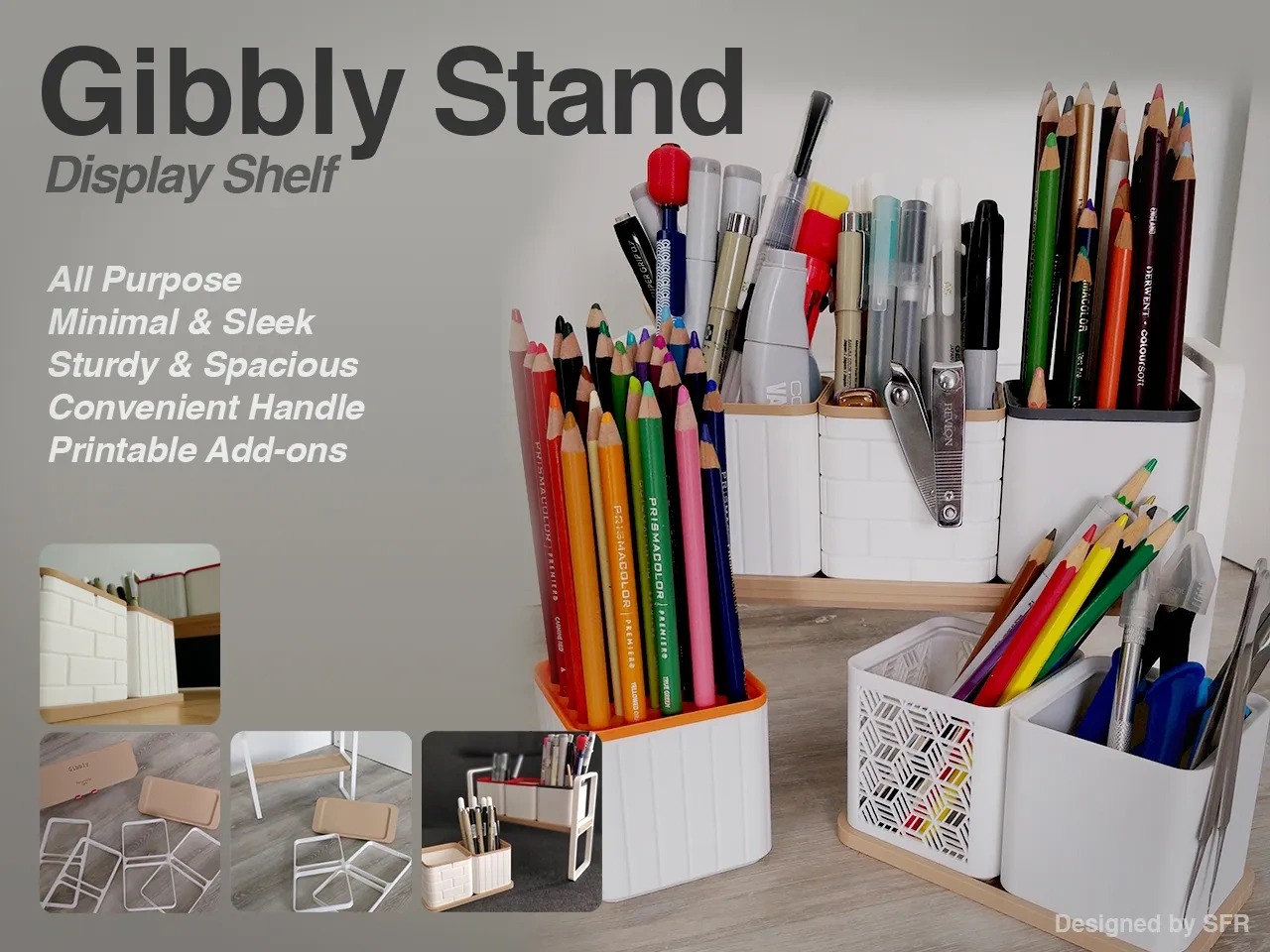 Gibbly支架/展示架-完美的办公桌伴侣 来自 StarfishRap - MakerWorld