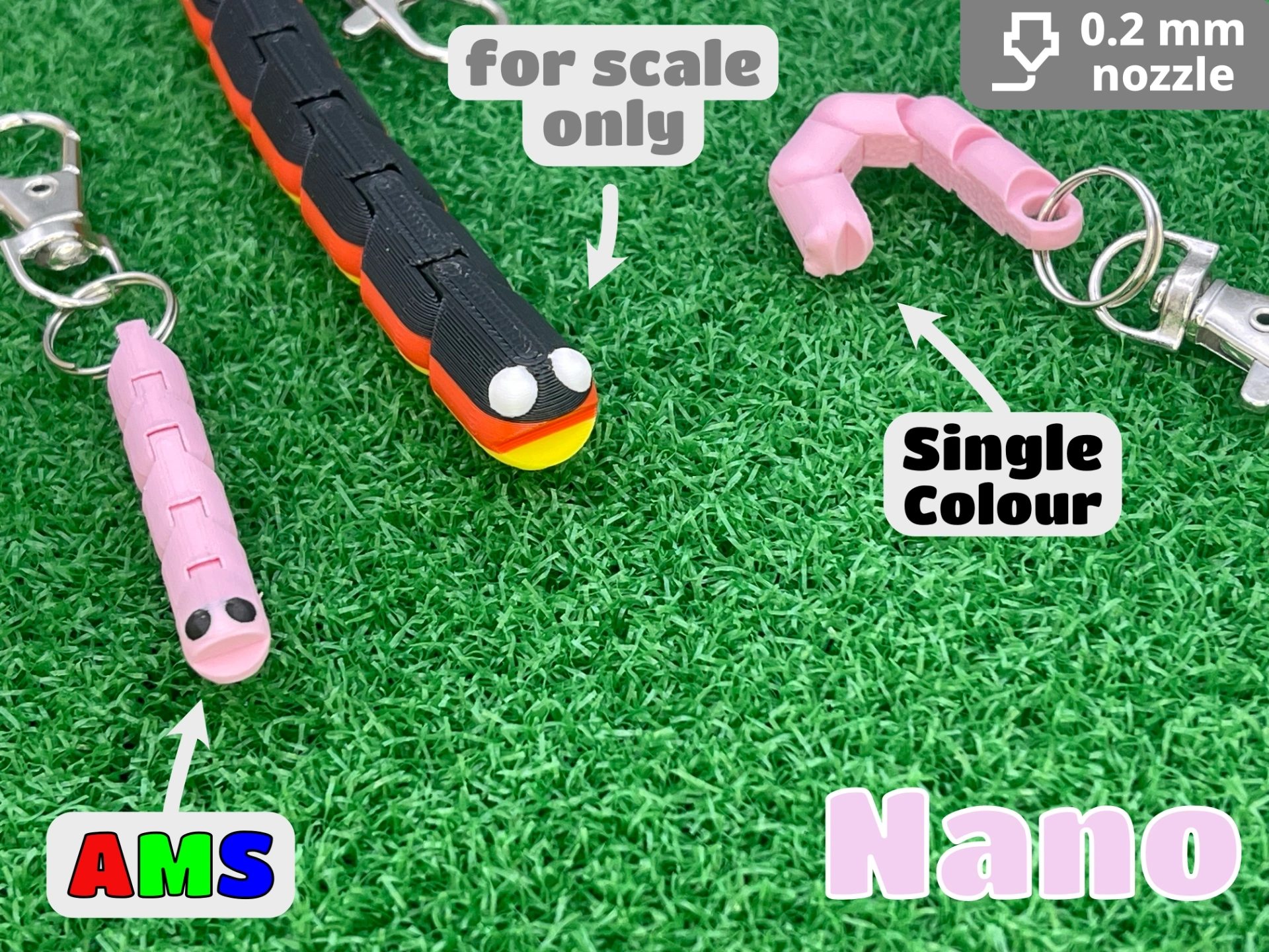 Nano - Articulated Fidget Toy & Keychain 来自 MalcTheOracle - MakerWorld