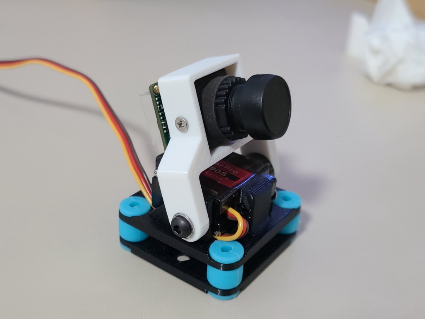 SG90舵机单轴云台 来自 MACRSA MakerWorld：免费下载 3D 模型