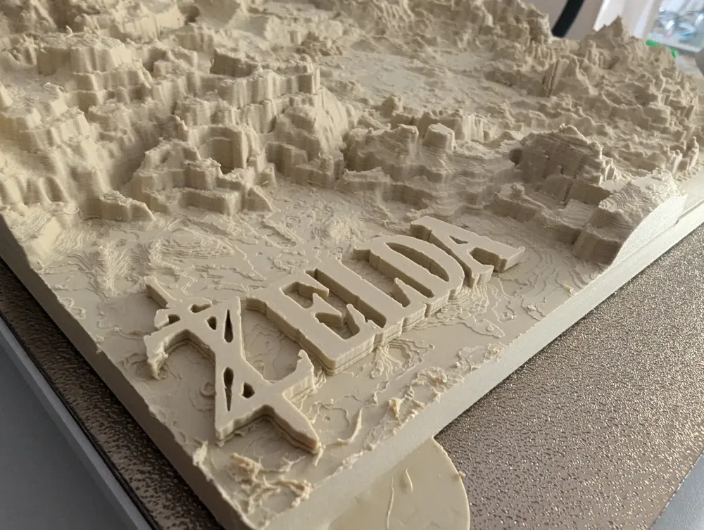 Zelda World Map (Breath of the Wild / TOTK) 来自 Eversor MakerWorld：免费下载 ...