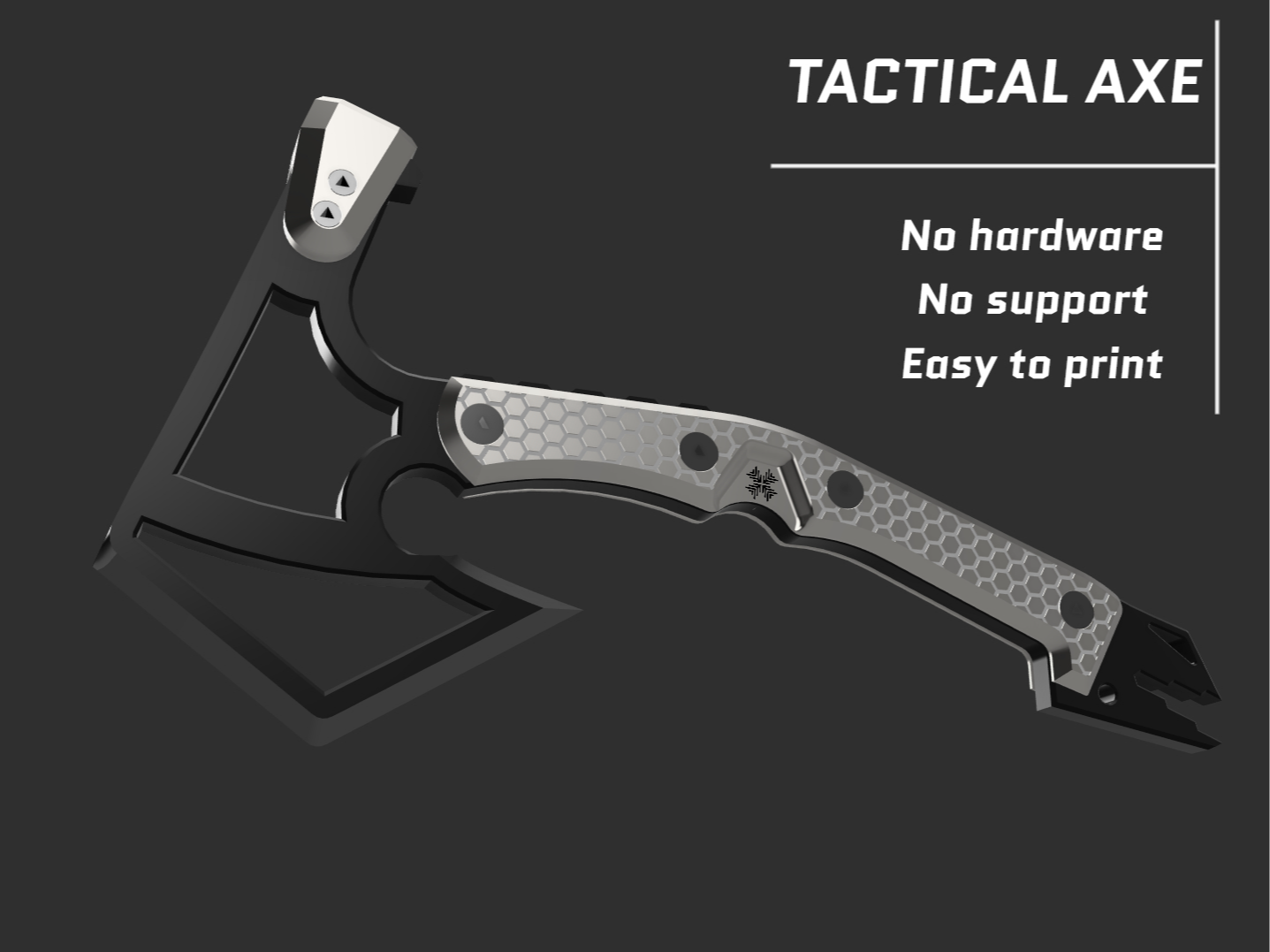 Tactical Axe 战术斧 来自 智艺工坊 - MakerWorld