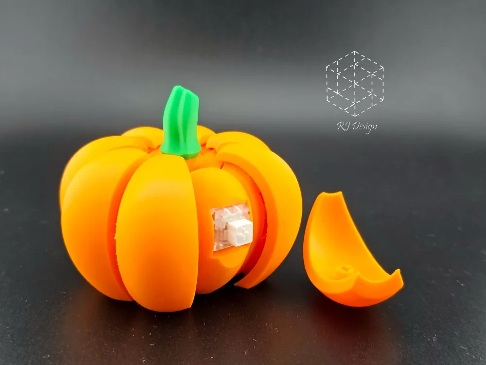 南瓜咔哒球 - 免费 3D 打印模型 - MakerWorld