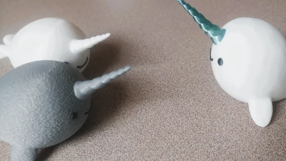 独角鲸动物微缩模型 - 免费 3D 打印模型 - MakerWorld