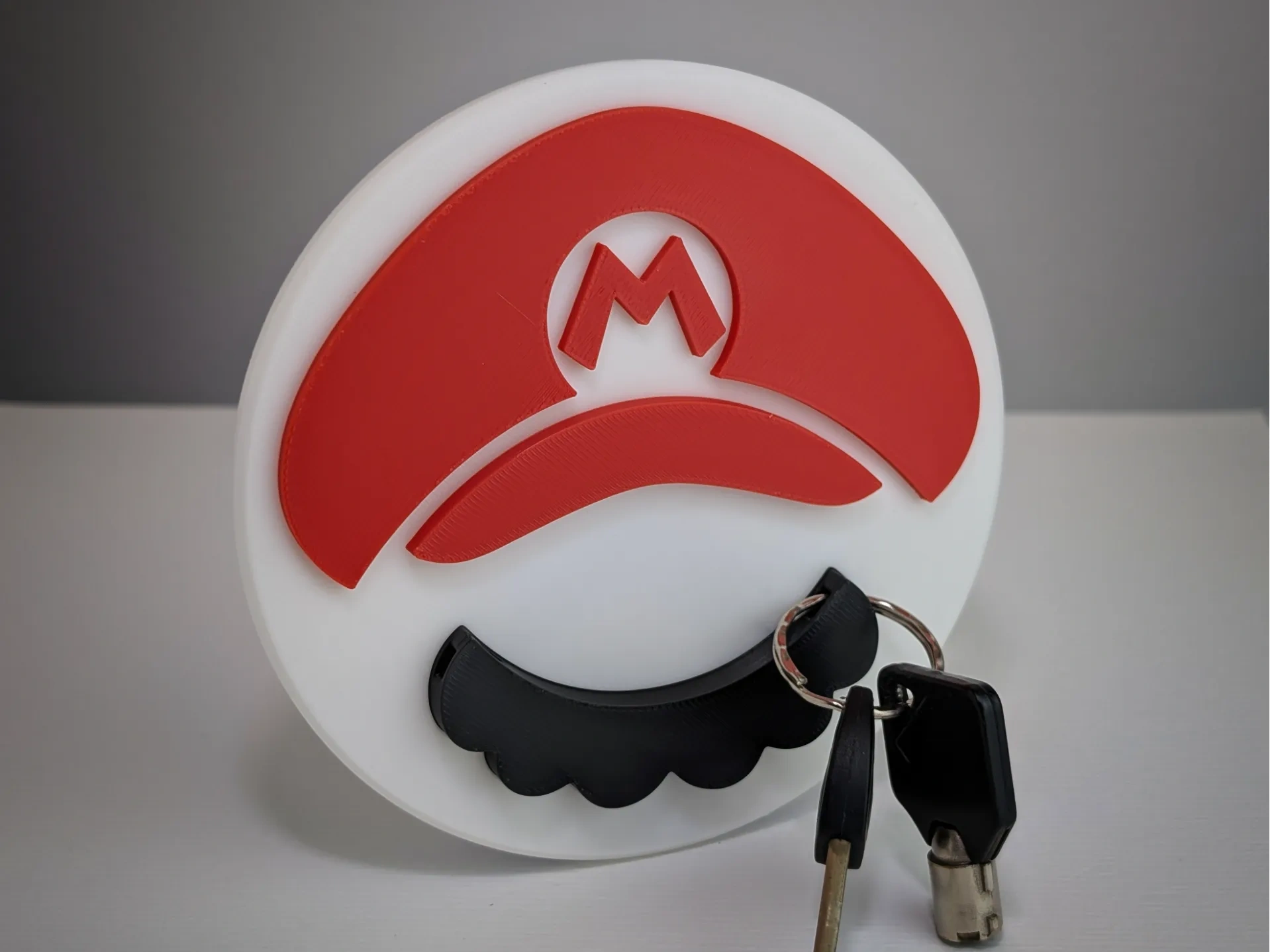 Mario Cap and magnetic Moustache keychain 来自 hugo.workshop - MakerWorld