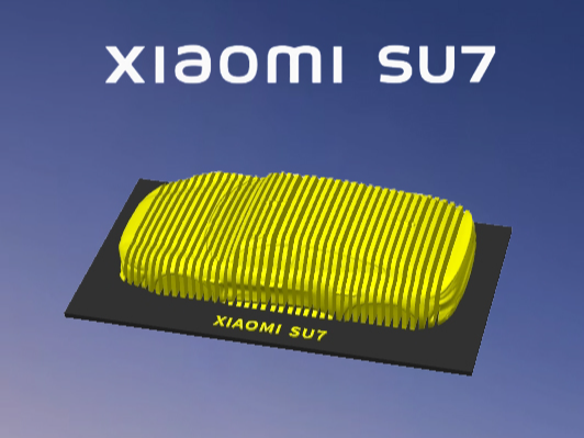 小米SU7,汽车切片模型 来自 壹凡 - MakerWorld