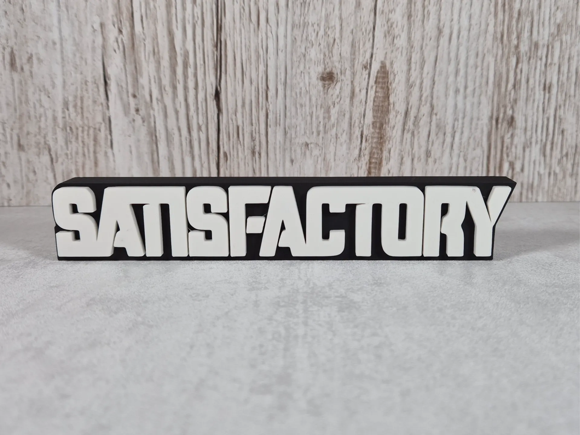 Satisfactory Desk Sign – Iconic Satisfactory Logo 来自 DB Components ...