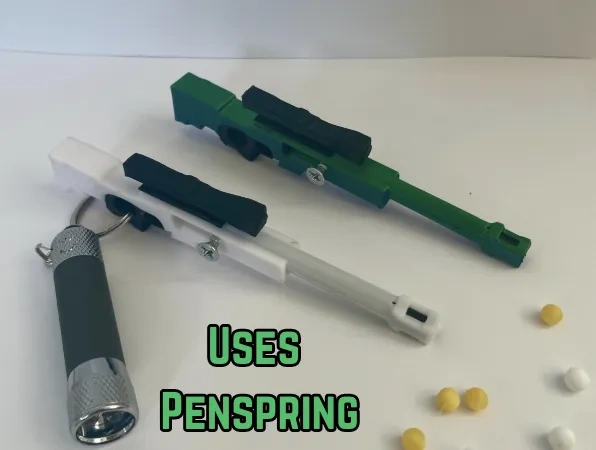 AWP狙击步枪钥匙链功能性BB弹射击枪 来自 ICarryDesigns MakerWorld：免费下载 3D 模型