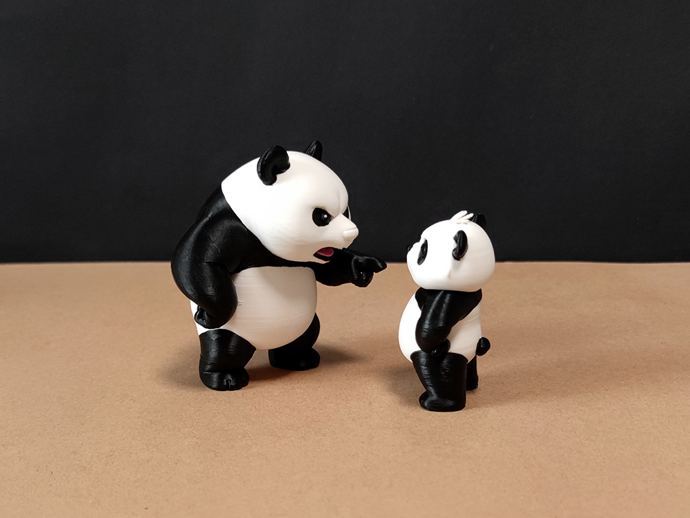 Panda Fight by TiNiY MakerWorld: Download Free 3D Models