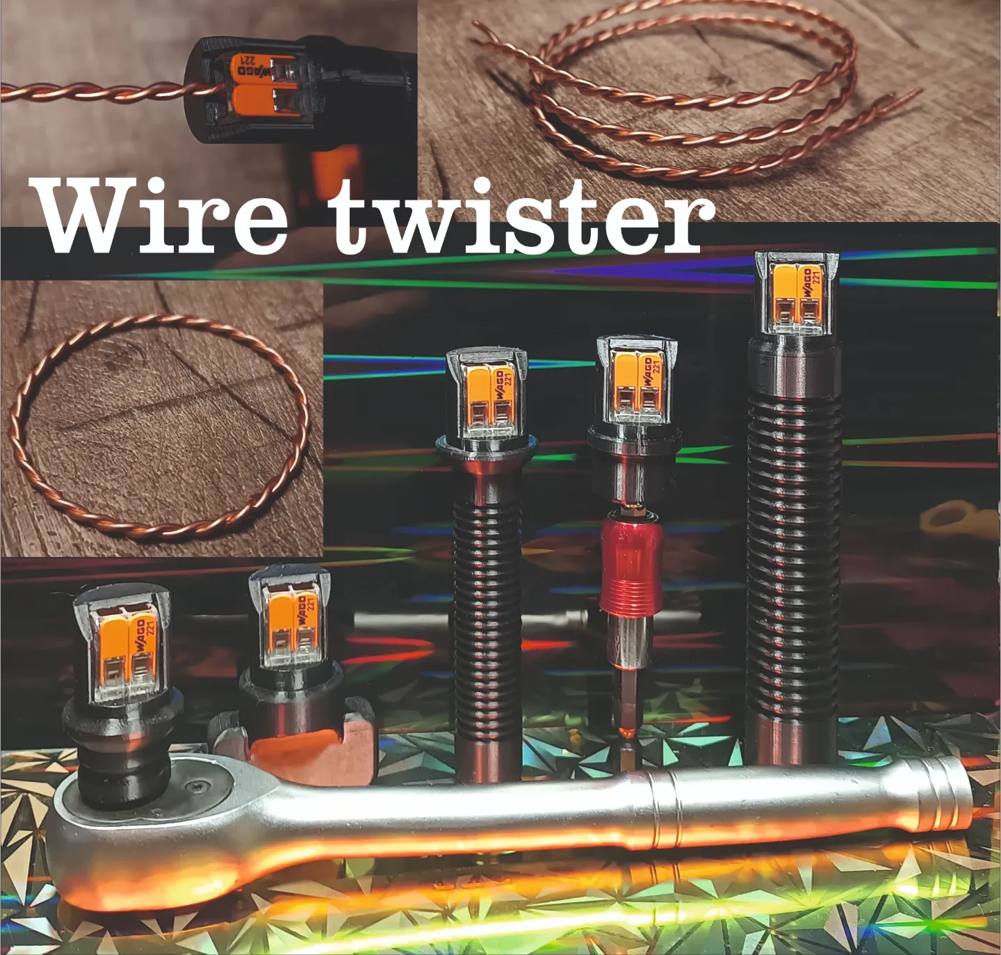 Wago Clamp – Wire Twister – Wire Twisting Tool 来自 3D.printing.Boutique ...