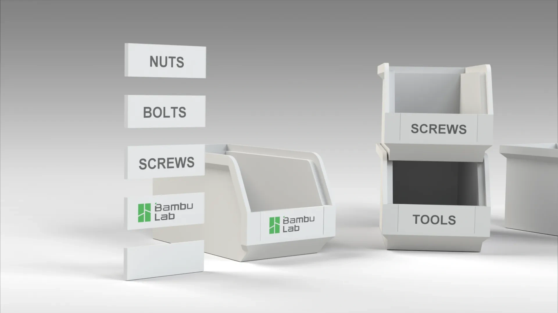 Mini Stackable Bins with Optional Nameplates 来自 3D Print Masters Hub ...