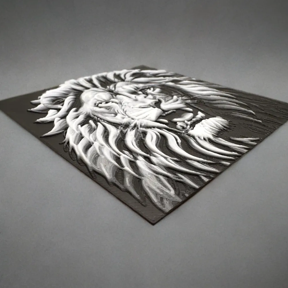 HueForge - 墙面艺术 - 狮子 - 免费 3D 打印模型 - MakerWorld