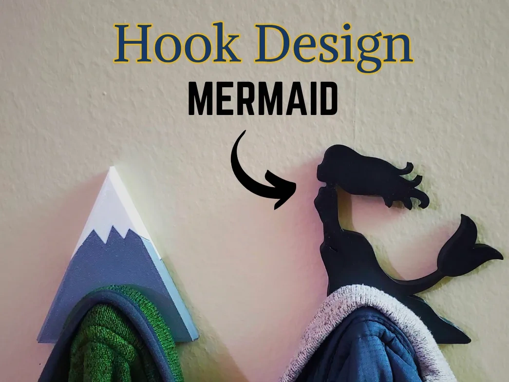 Mermaid Coat Hook - Fairytale Art 来自 Ziggy - MakerWorld