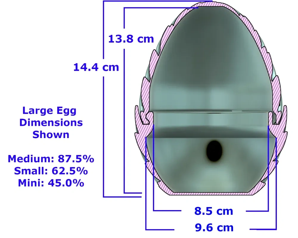 龙蛋（隐藏接缝） 来自 squinn MakerWorld：免费下载 3D 模型