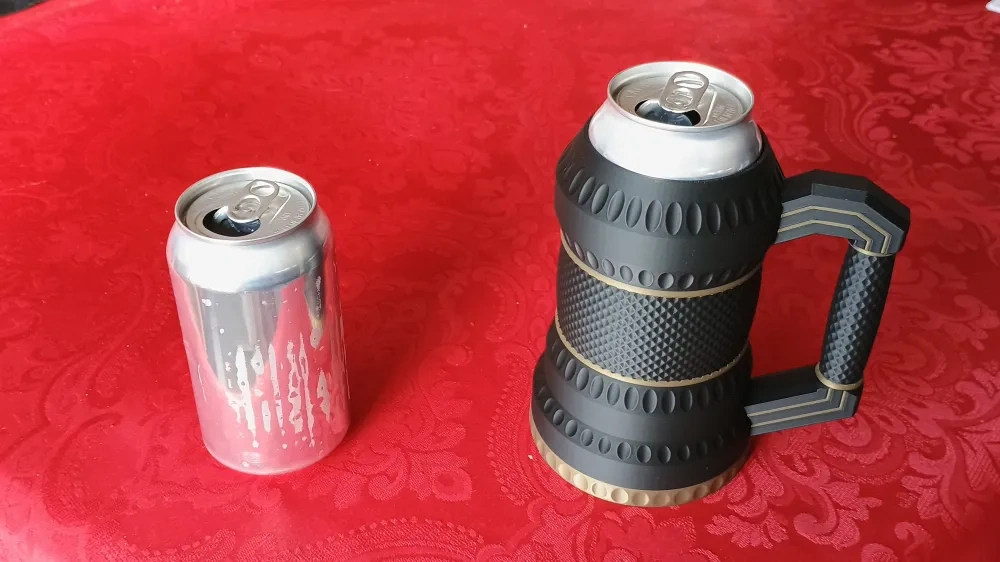 标准 (66毫米) 12盎司到16盎司 可调节罐架 - 免费 3D 打印模型 - MakerWorld