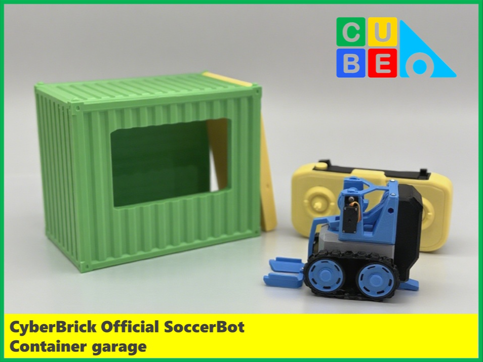 CyberBrick Official SoccerBot Container garage 来自 CUBEUNi MakerWorld：免费 ...