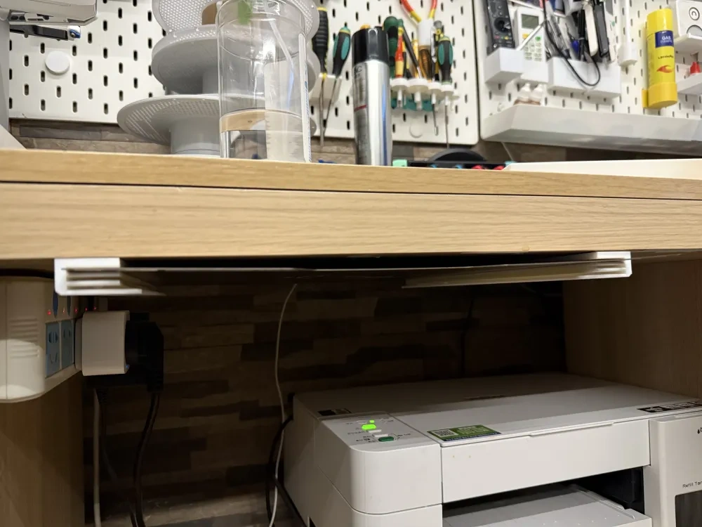 H2D Plate Holder Under Table 3x ｜｜H2D打印盘桌下支架，3片 - Free 3D Print Model ...