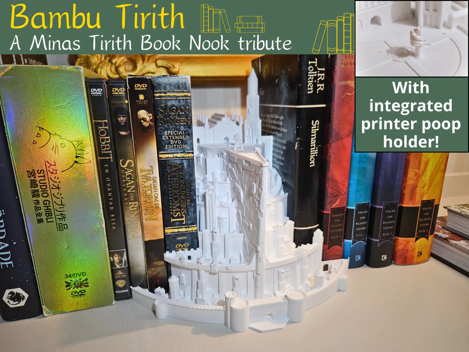 Bambu 提力斯——米那斯提力斯书架致敬之作 来自 The Ingenious Tinkerer - MakerWorld