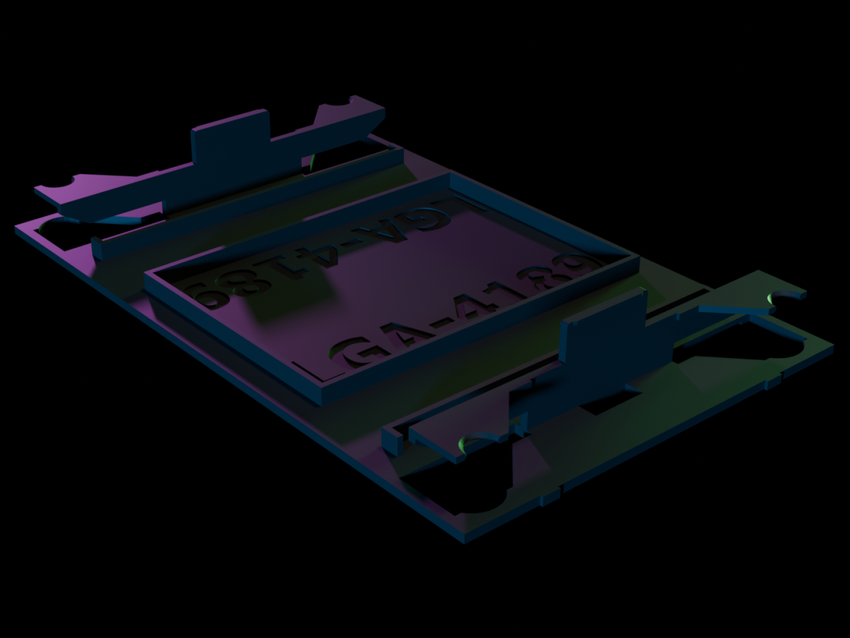 LGA-4189 CPU 插槽盖 - 免费 3D 打印模型 - MakerWorld