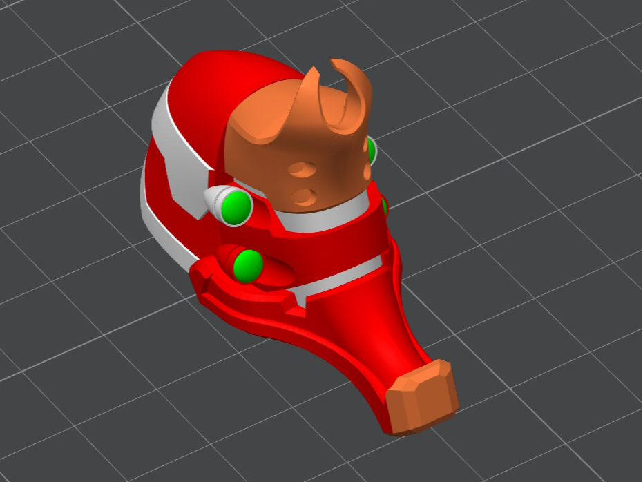 Evangelion EVA-02-Dummy(13) -头部多色部件 二次创作 - 来自 小学生玩打印MakerWorld：免费下载 3D 模型