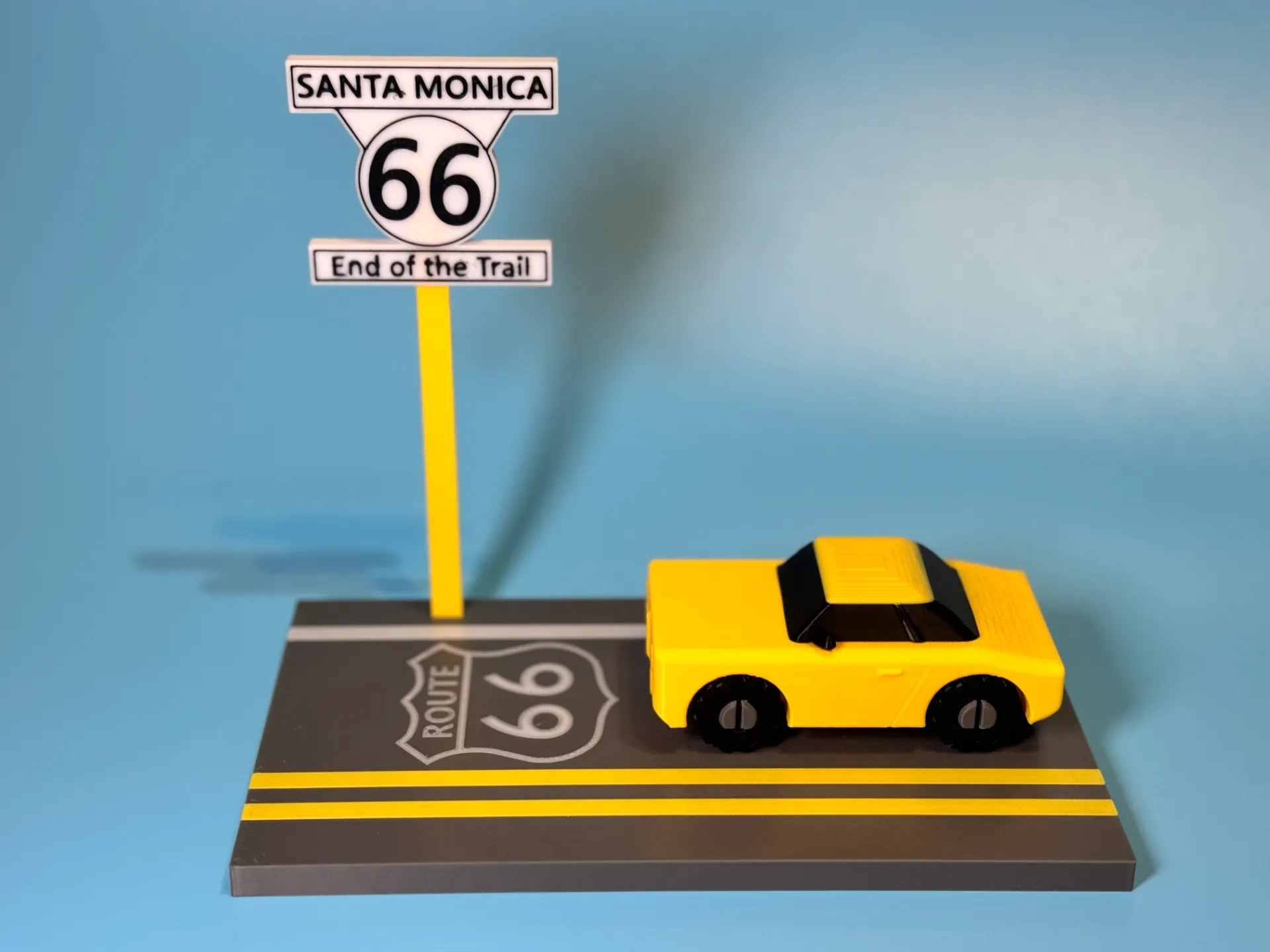 Classic Car and Route 66-themed display base 来自 Kass 3D Lab - MakerWorld