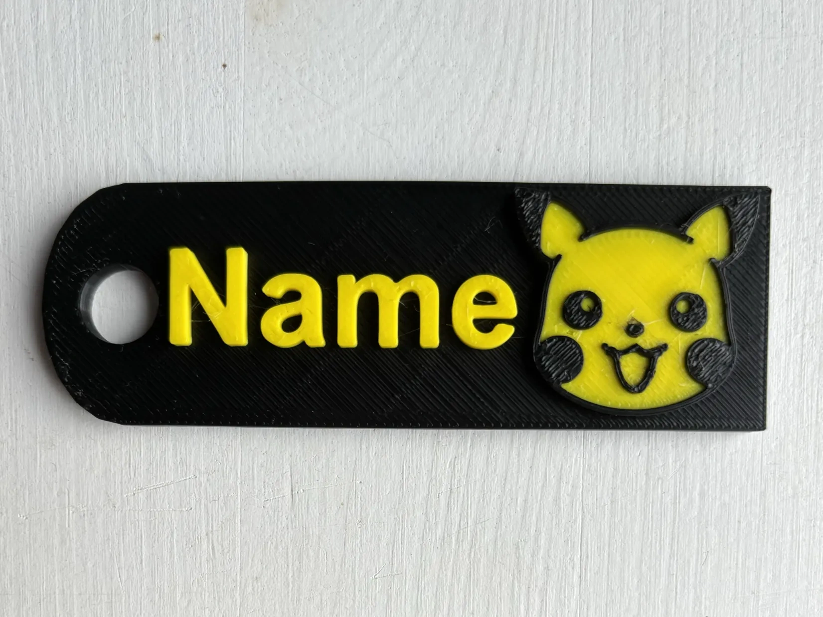 Pikachu nametag 来自 3DPrintastica - MakerWorld