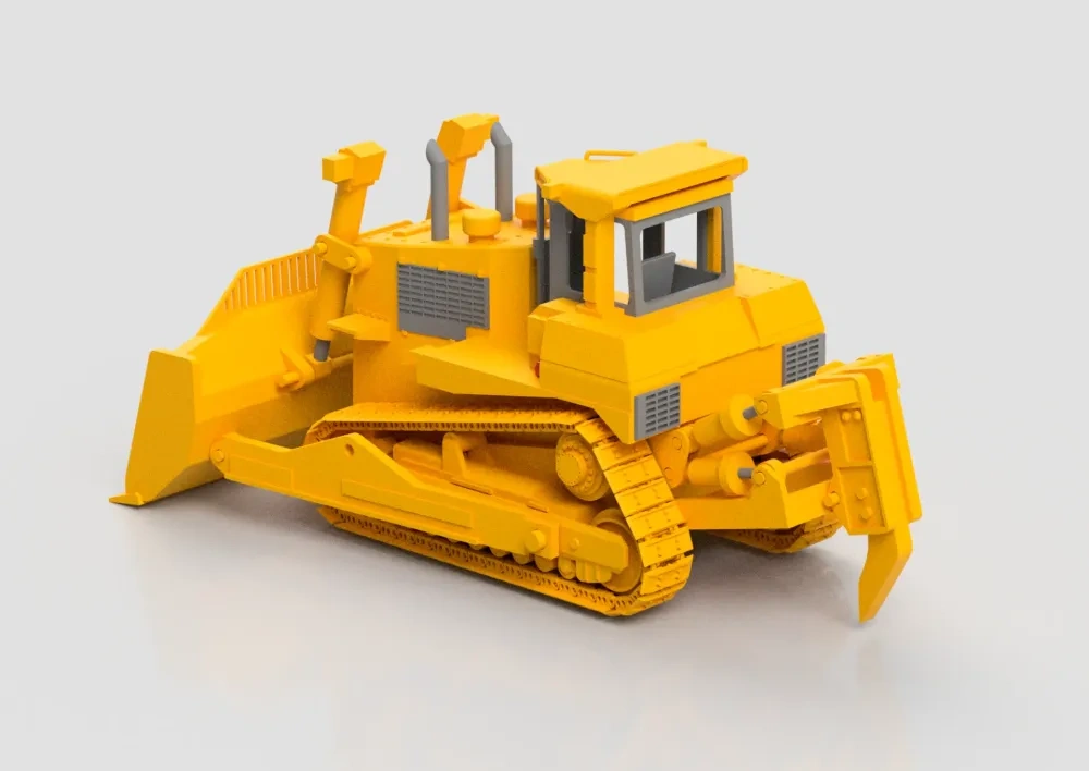 Caterpillar D10 Bulldozer Fully 3D printable model 来自 mikolaj ...