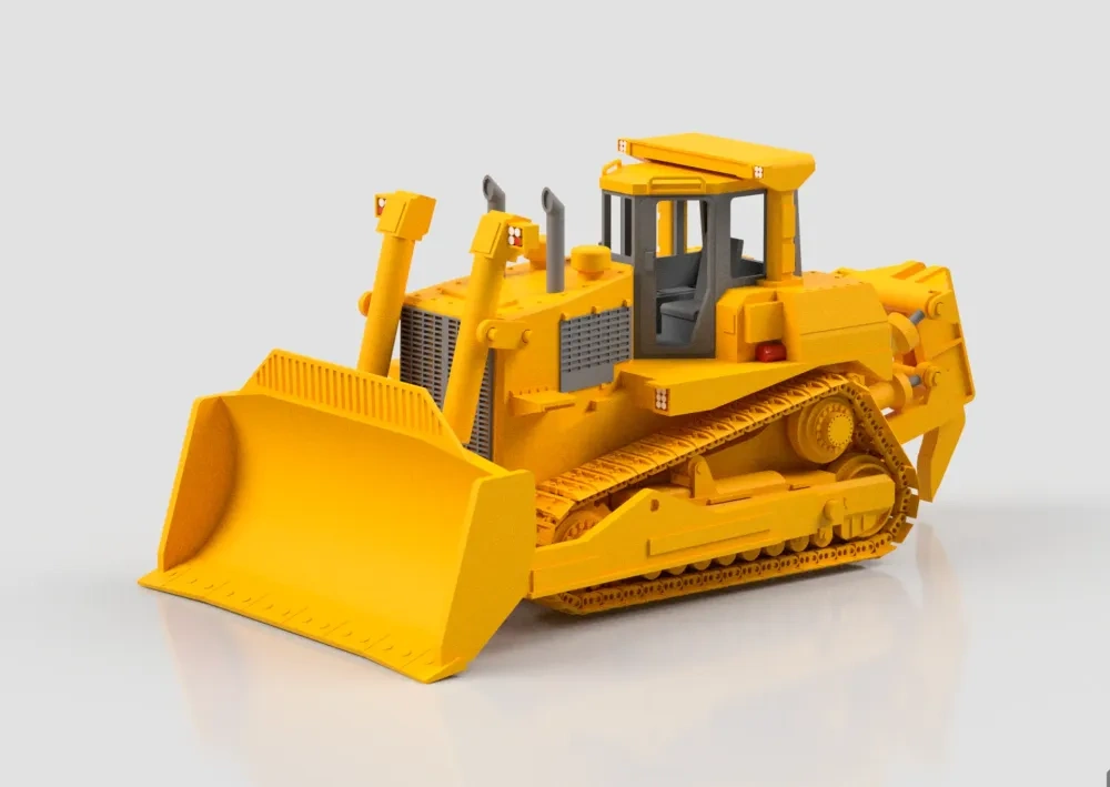 Caterpillar D10 Bulldozer Fully 3D printable model 来自 mikolaj.mazik ...