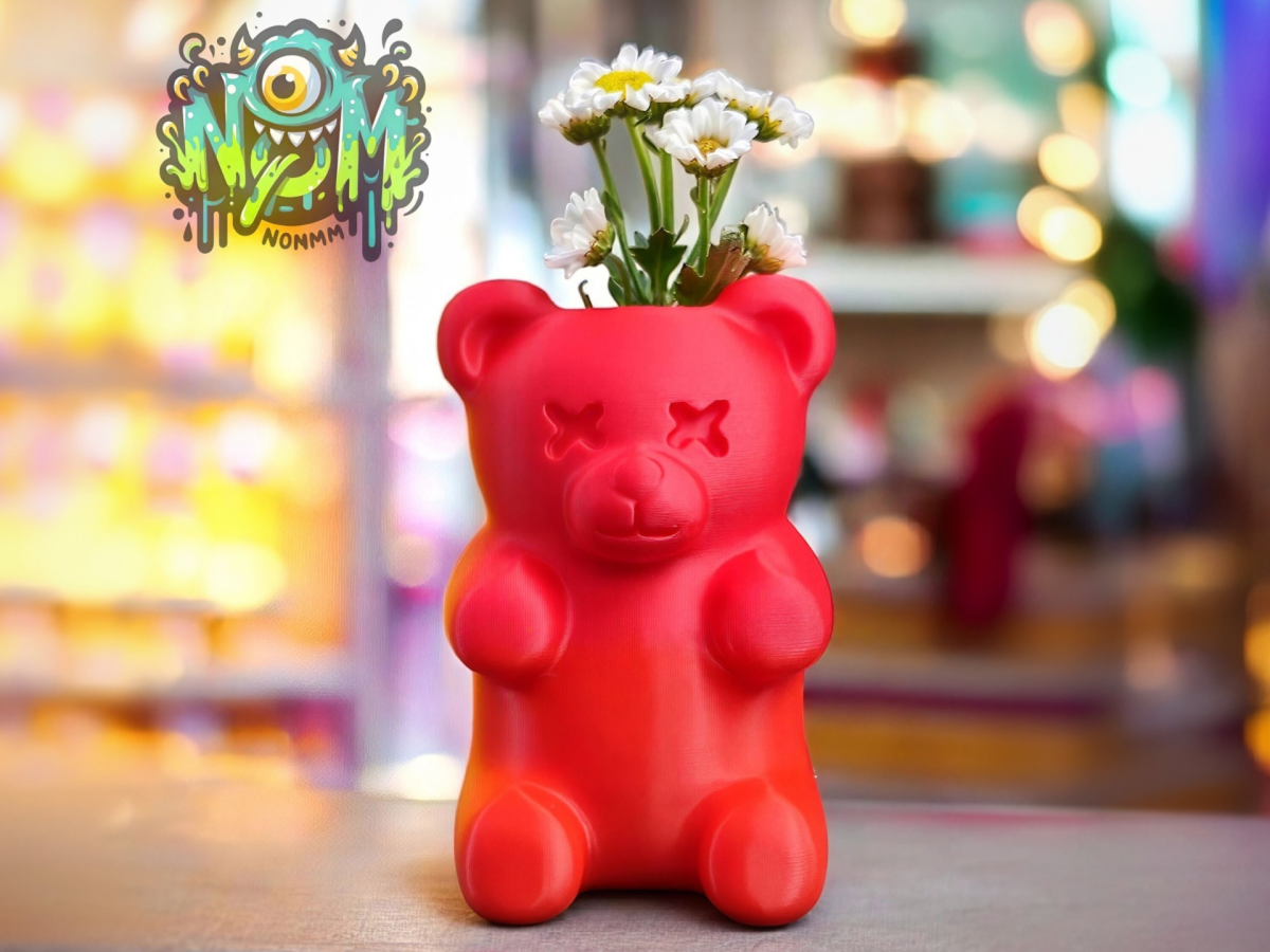 过期软糖小熊花瓶 - Nomz - 免费 3D 打印模型 - MakerWorld