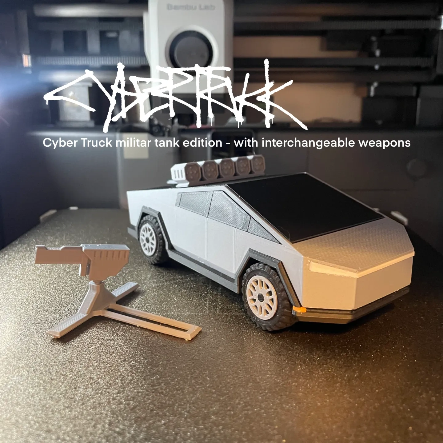 Cyber Truck militar edition 来自 Sivar Studios - MakerWorld