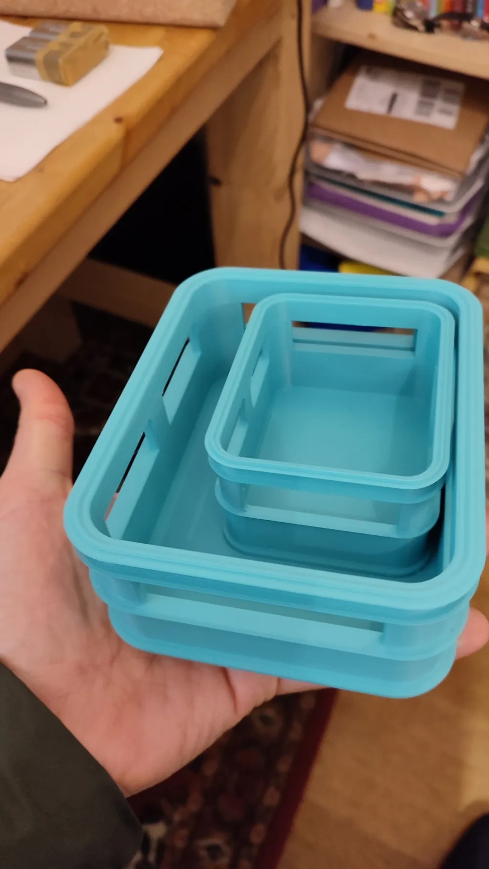 Stackable Storage Box in bottle box / crate optix - 免费 3D 打印模型 - MakerWorld