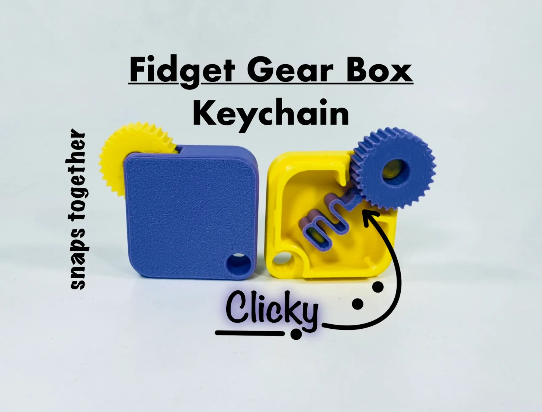 Fidget Gear Box Keychain 来自 Anefecious MakerWorld：免费下载 3D 模型